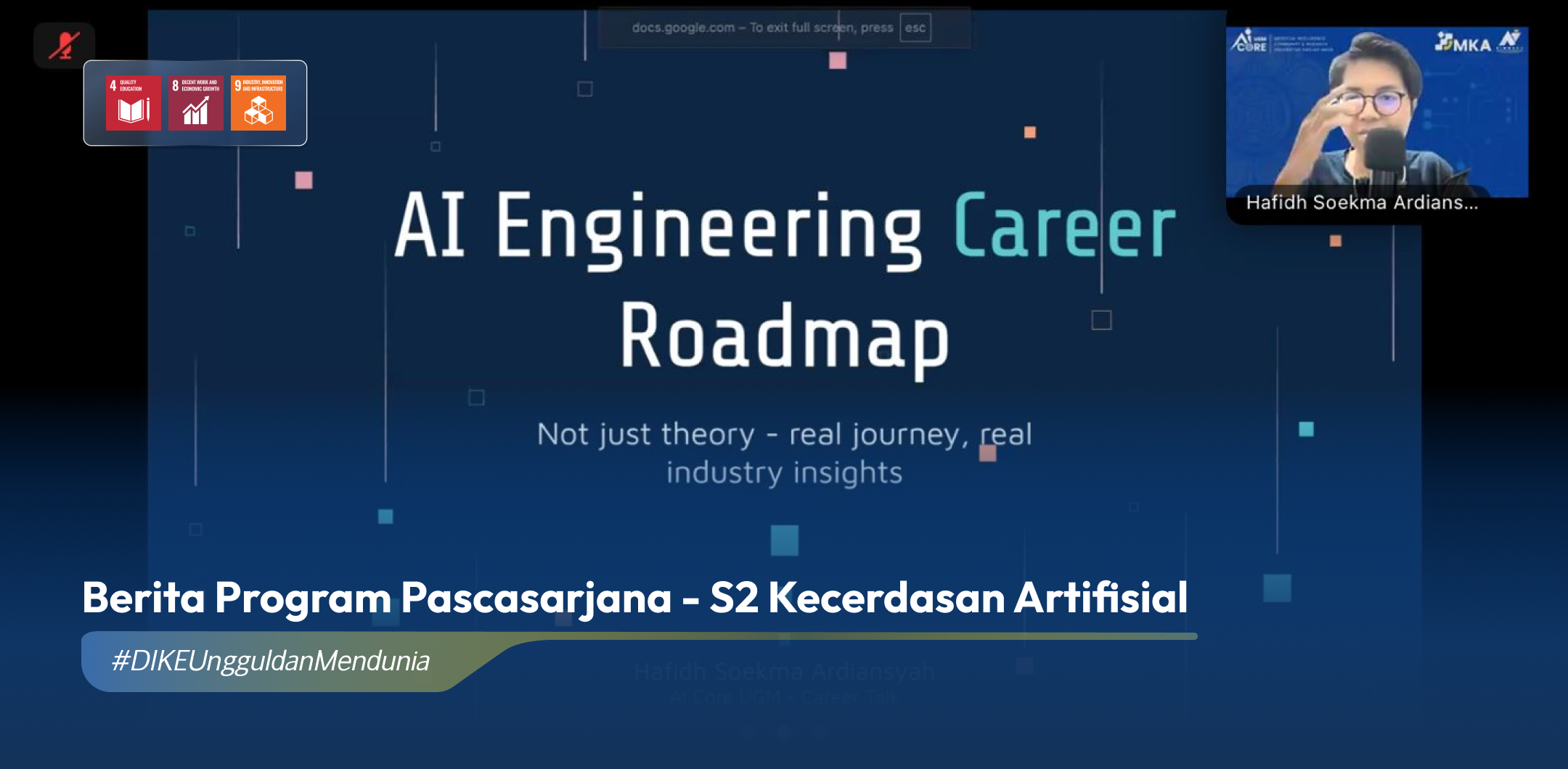 AI Core Magister Kecerdasan Artifisial DIKE UGM Selenggarakan Webinar ...
